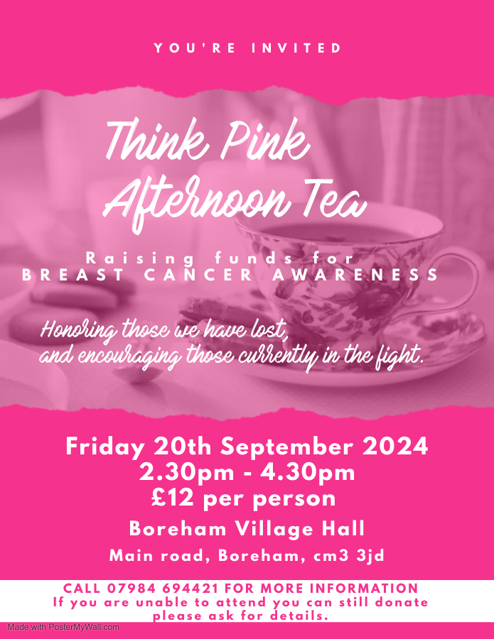 Event Posters - Boreham Village Hall