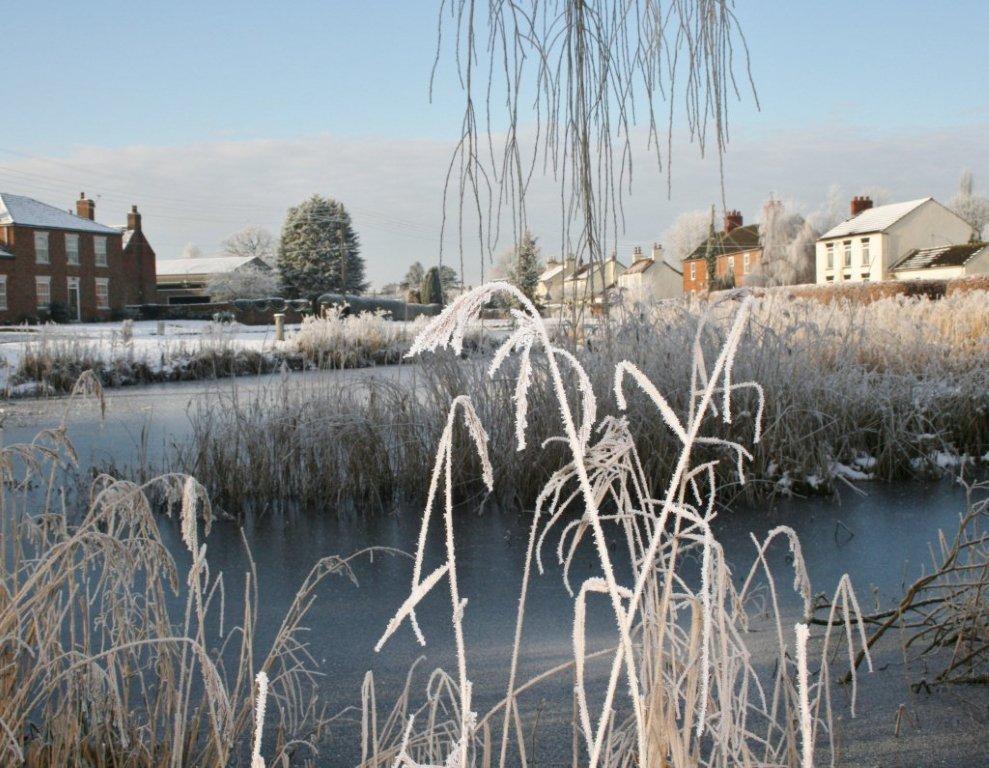 Ellerton Pond. Jan 2013 - Ellerton & Aughton Villages