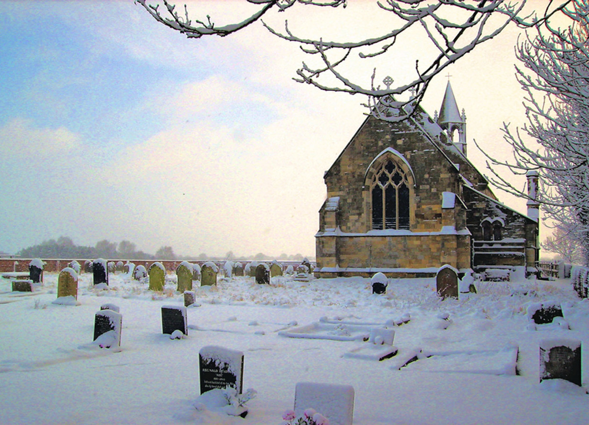 Ellerton Church in the snow 2009 - Ellerton Aughton Villages