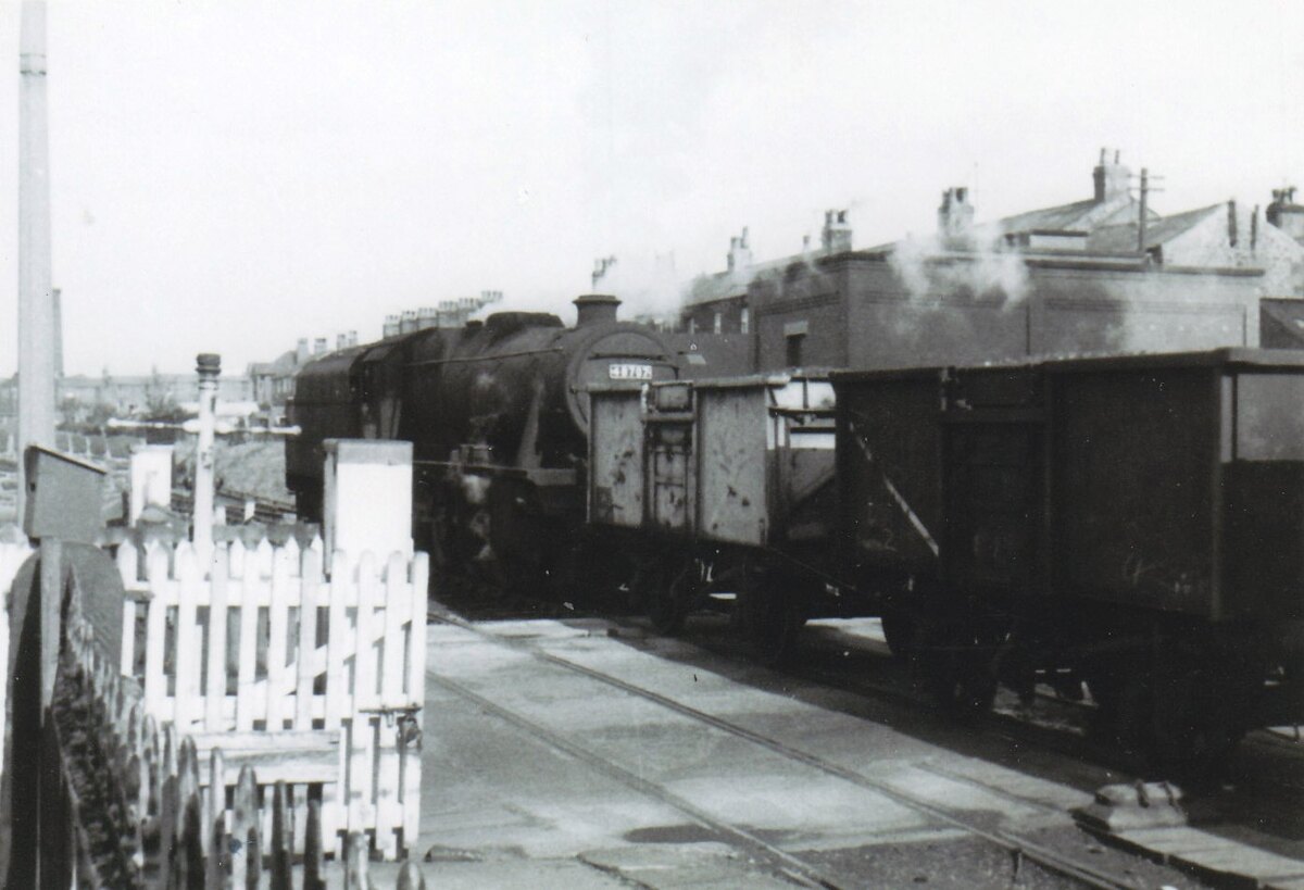 Goods Train crossing Berry Lane - Longridge Heritage Centre
