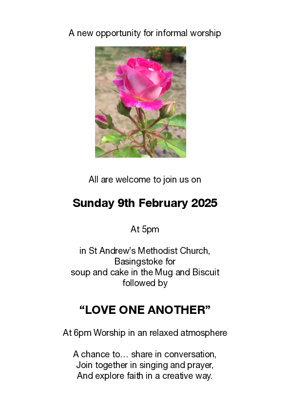 "LOVE ONE ANOTHER" - St Andrew's Trinity Methodist Church, Basingstoke